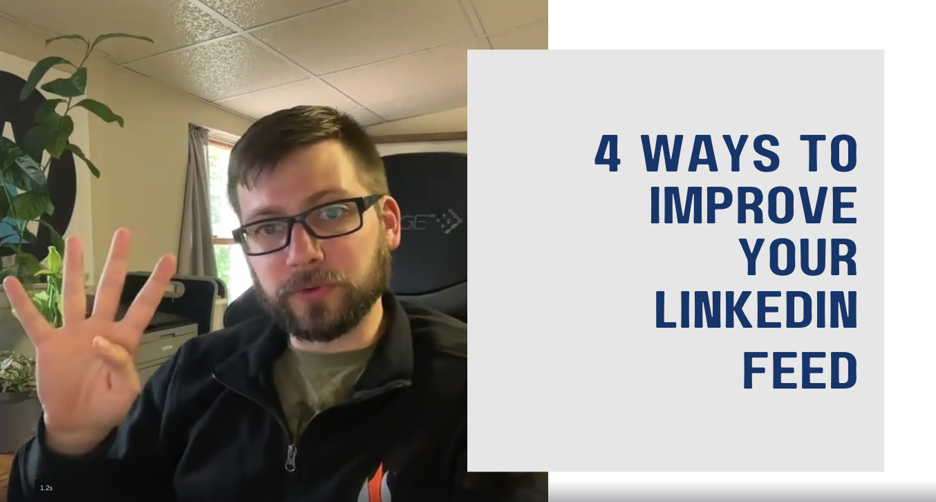 Improve Your LinkedIn Feed | 4 Ways To Fix your LinkedIn Feed